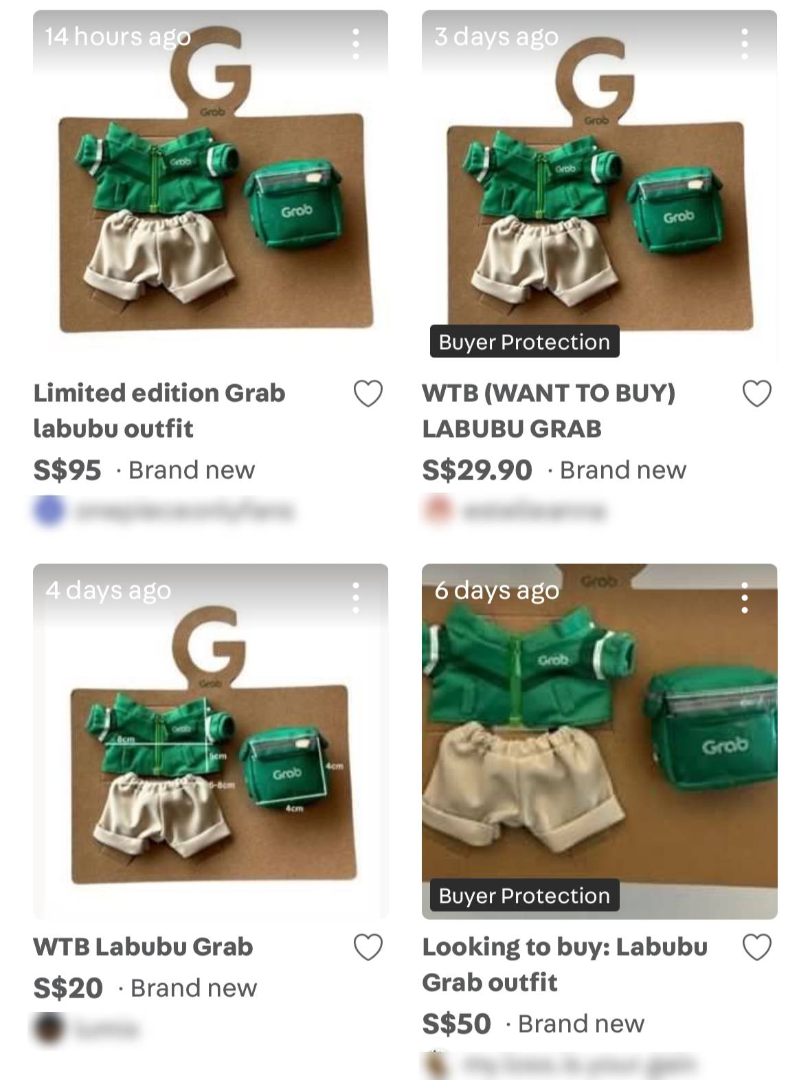 Grab uniforms for Labubu sell out, resold for up to 10 times the price | Nestia