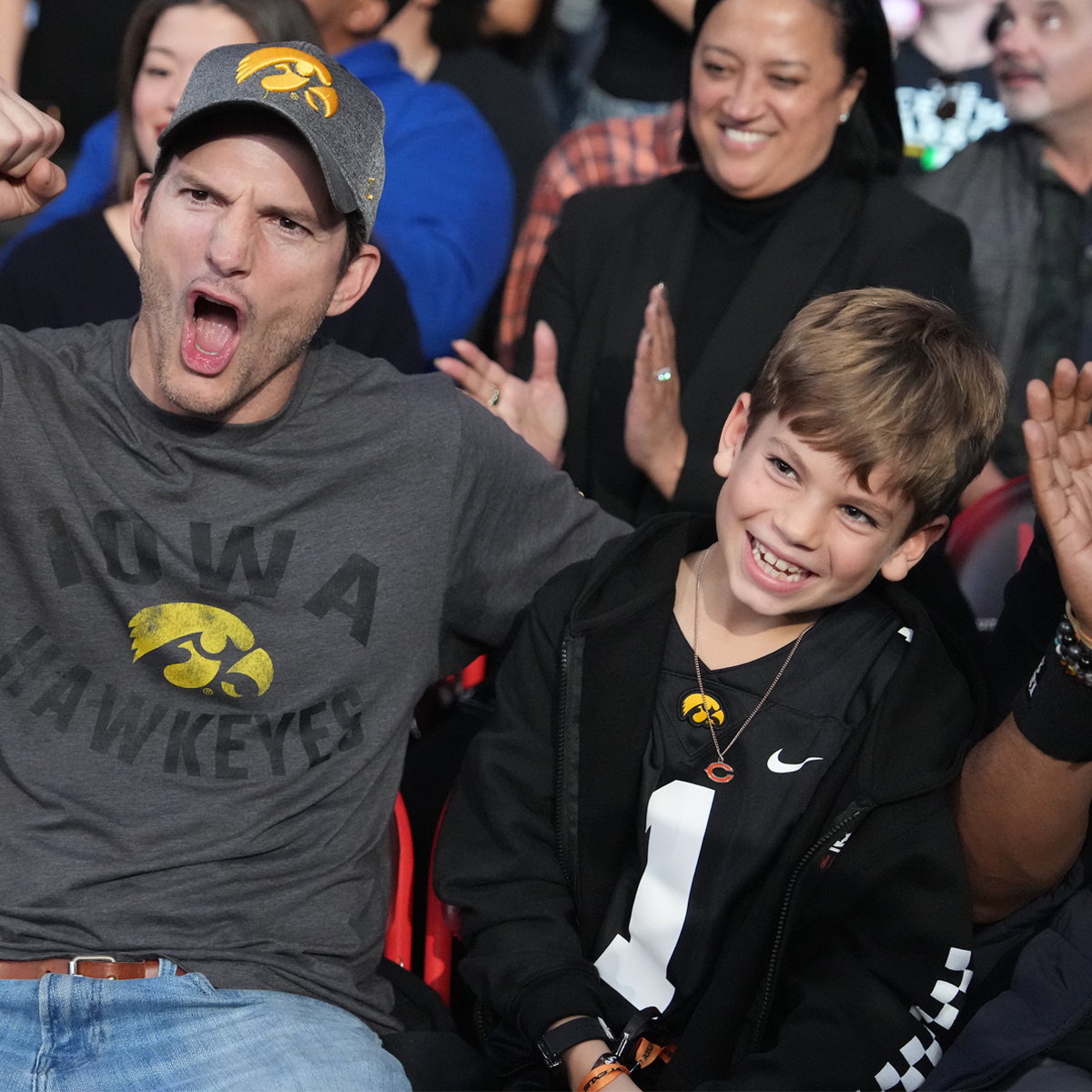 Ashton Kutcher and 8-Year-Old Son Dimitri Enjoy Rare Father-Son Outing ...