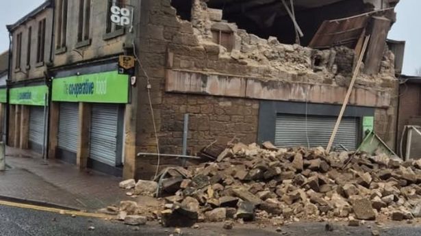Storm Eowyn destroys Falkirk Co-op supermarket as entire building ...