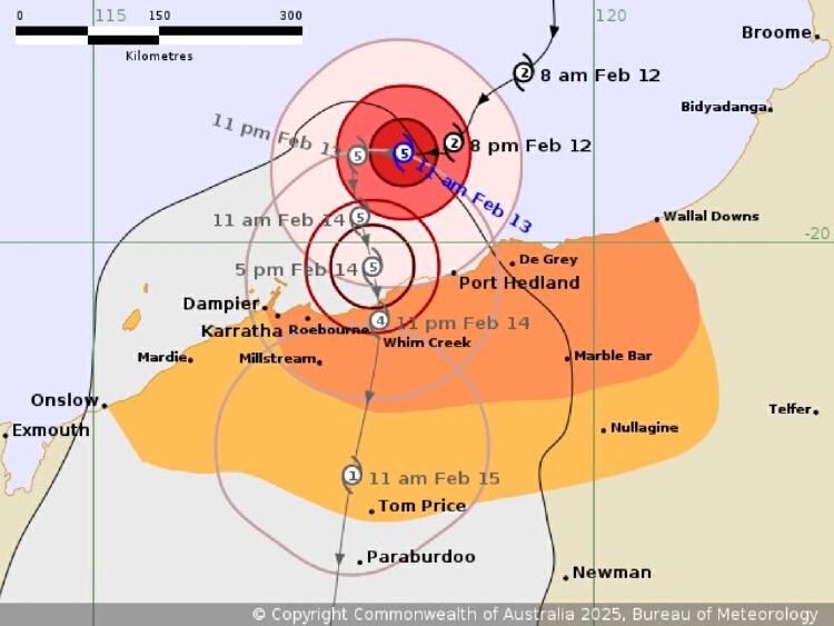 Western Australia shuts down iron mining hub as Cyclone Zelia ...