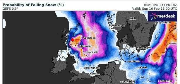 New weather maps show when and where Brits face biggest chance of snow this weekend | Nestia