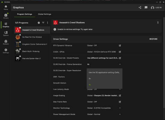 《刺客信条影》PC版支持DLSS 4和多帧生成：有D加密 | Nestia