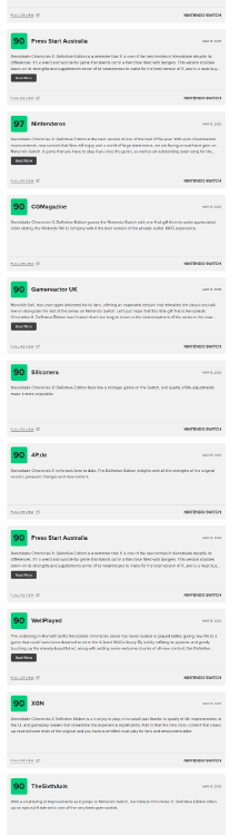 《异度之刃X 终极版》评分解禁：M站高达88分！ | Nestia