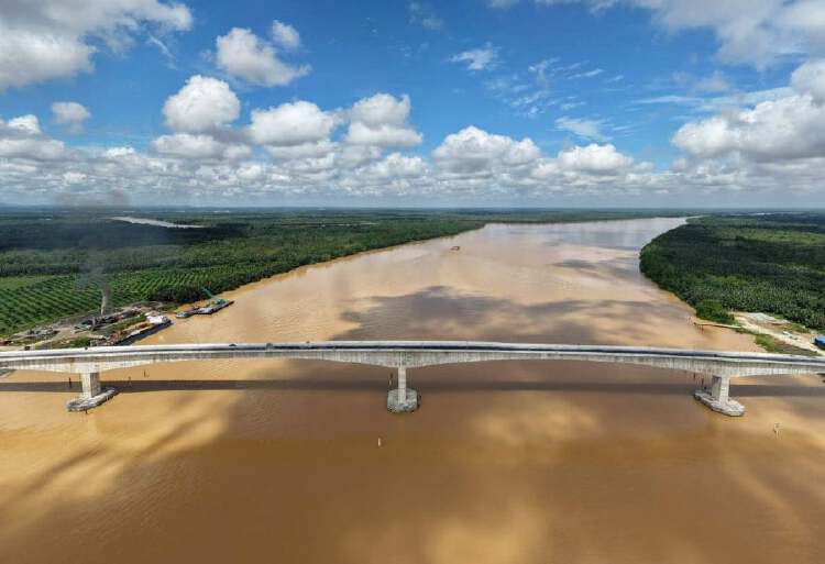 Sarawak's longest bridge spanning Batang Rajang now open | Nestia