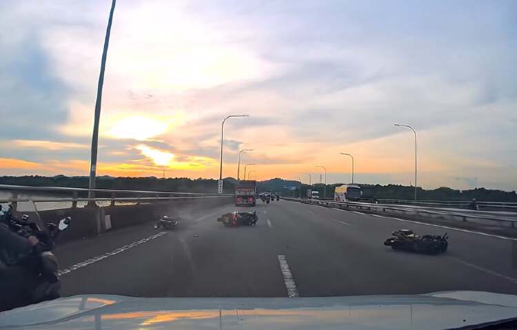 Motorcyclist dies after hitting debris from Maserati crash on Second ...