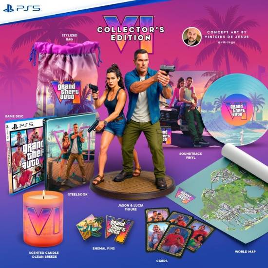 乍看如同官方！博主自制《GTA6》超炫收藏版概念图 | Nestia