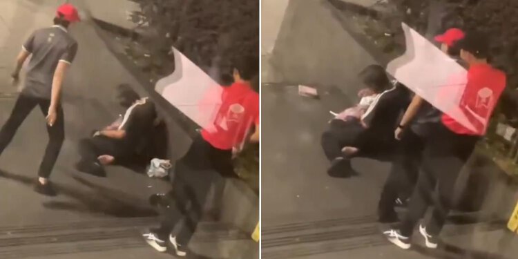 3 Mcdonald’s staff kick homeless man sleeping outside fast food ...