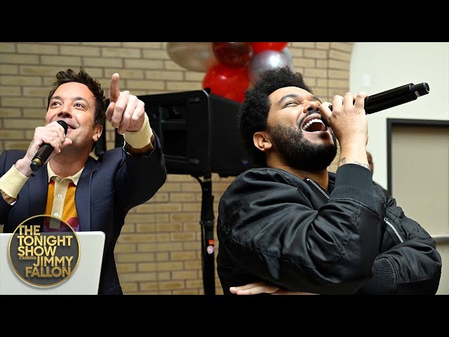 The Weeknd and Jimmy Crash a College Graduation Party | The Tonight ...