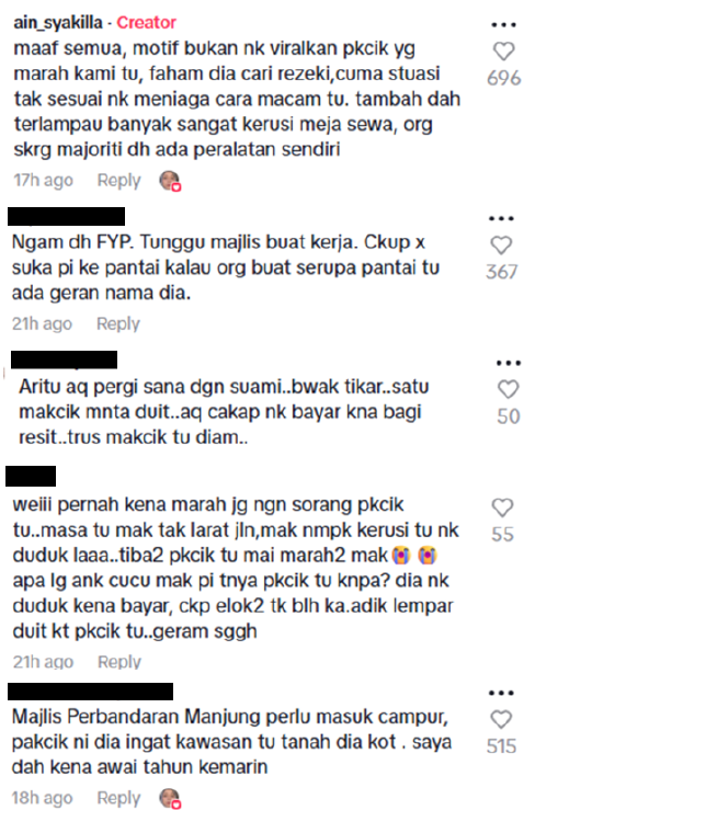 [Watch] Beachgoer Calls Out Rental Touts For Taking Over Teluk Senangin Public Beach | Nestia