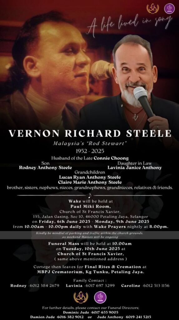 “Malaysia’s Rod Stewart” Vernon Steele Dies At 73 | Nestia