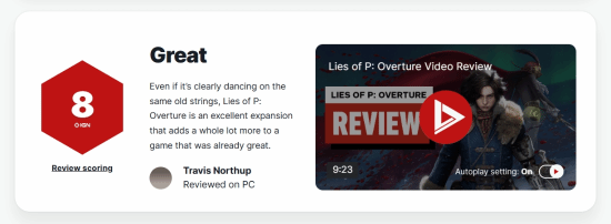 《匹诺曹的谎言》DLC获IGN8分！出色的扩展内容 | Nestia