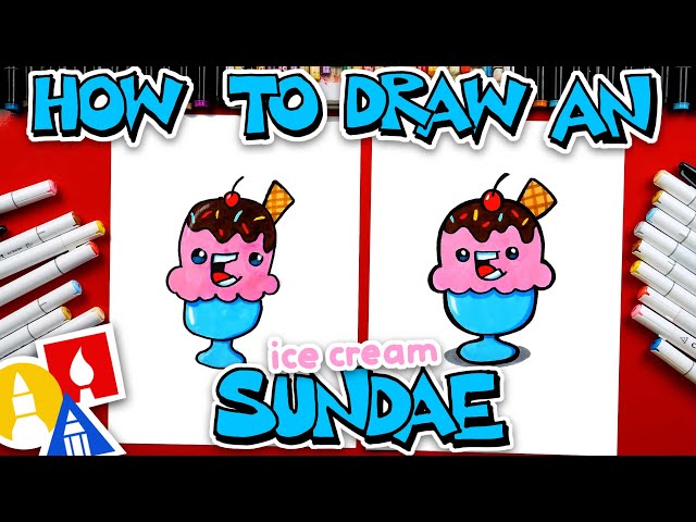 How To Draw An Ice Cream Sundae | Nestia