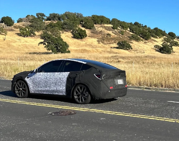 特斯拉新 Model Y Performance 原型路测图曝光 | Nestia
