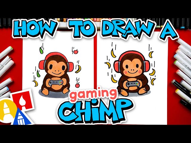 How To Draw A Video Game Chimp | Nestia
