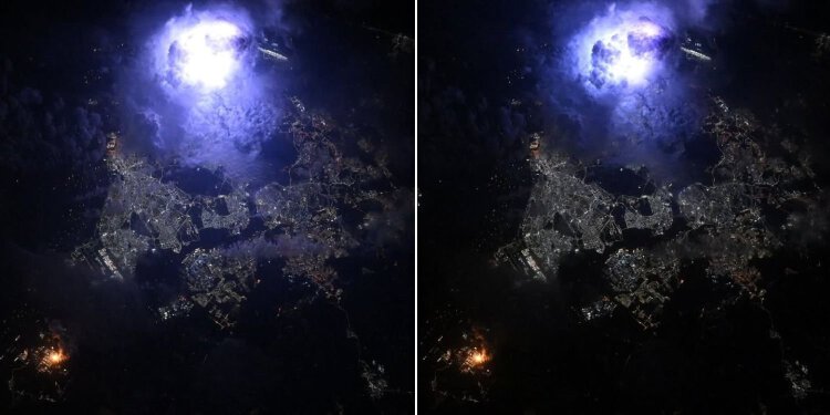 Astronaut shares photos of lightning strikes in s’pore taken from ...